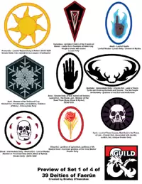 art 009 - Symbols for Deities of Faerun : 10 deity icons - Dungeon ...