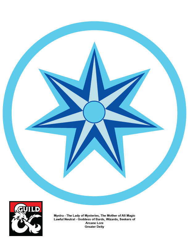 art 034 - Icon for Mystra : Deity of Faerun - Dungeon Masters Guild ...
