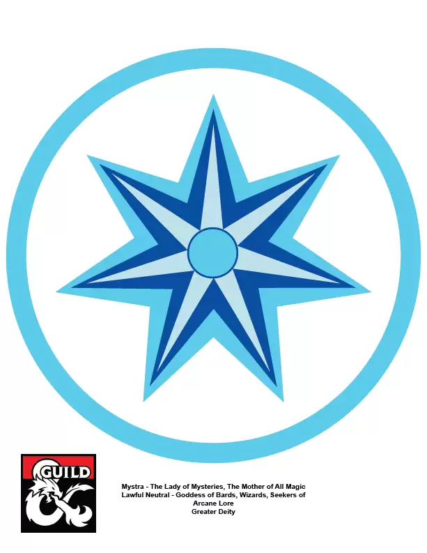 art 034 - Icon for Mystra : Deity of Faerun - Dungeon Masters Guild ...