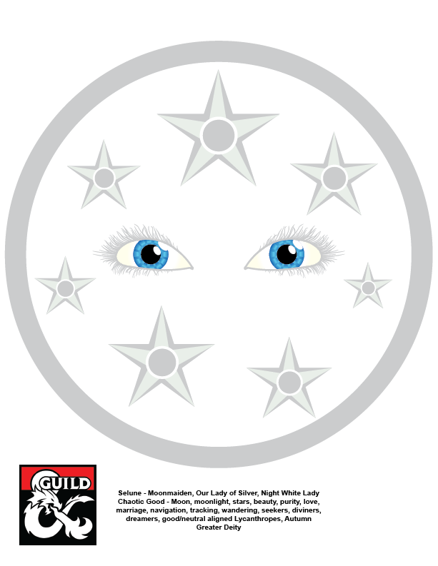 art 037 - Icon for Selune : Deity of Faerun - Dungeon Masters Guild ...
