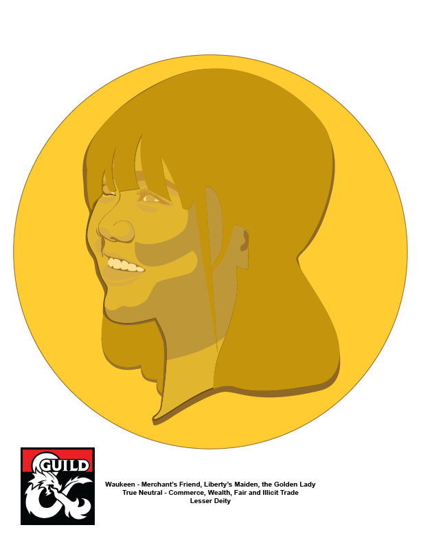 art 048 - Icon for Waukeen : Deity of Faerun - Dungeon Masters Guild ...