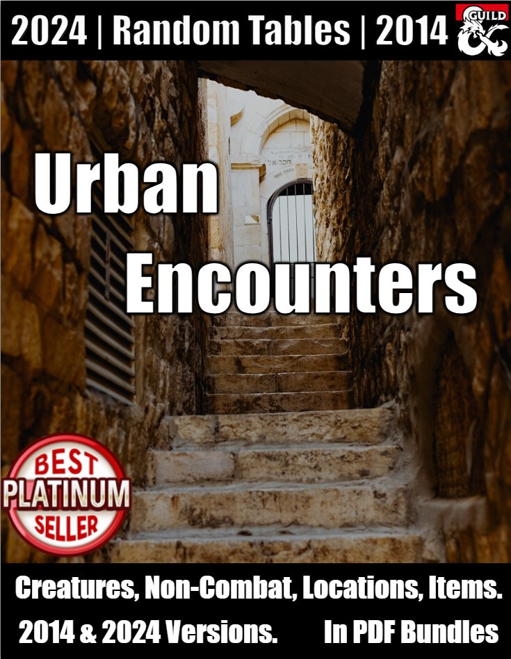Urban Encounters - Random Encounter Tables for Cities (2014 & 2024 ...