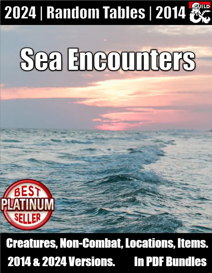 Sea Encounters - Random Encounter Tables - Dungeon Masters Guild ...