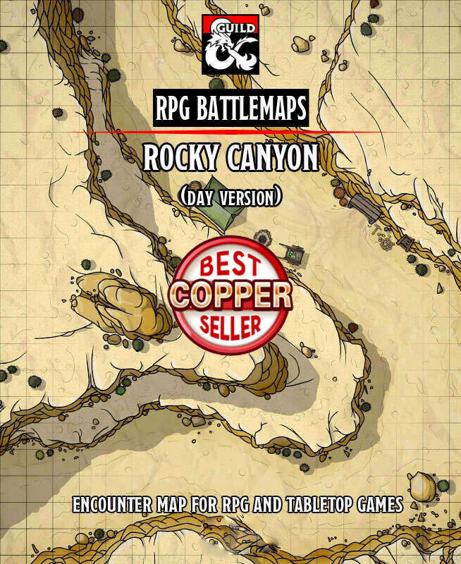Rocky Canyon (Day) - Dungeon Masters Guild | DriveThruRPG