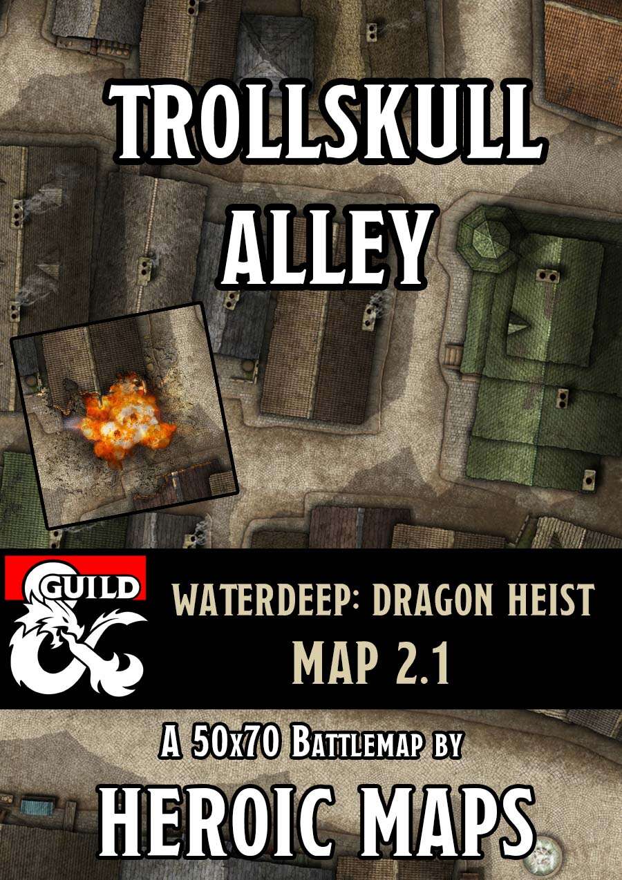Waterdeep Dragon Heist: Trollskull Alley Map 2.1 - Dungeon Masters ...