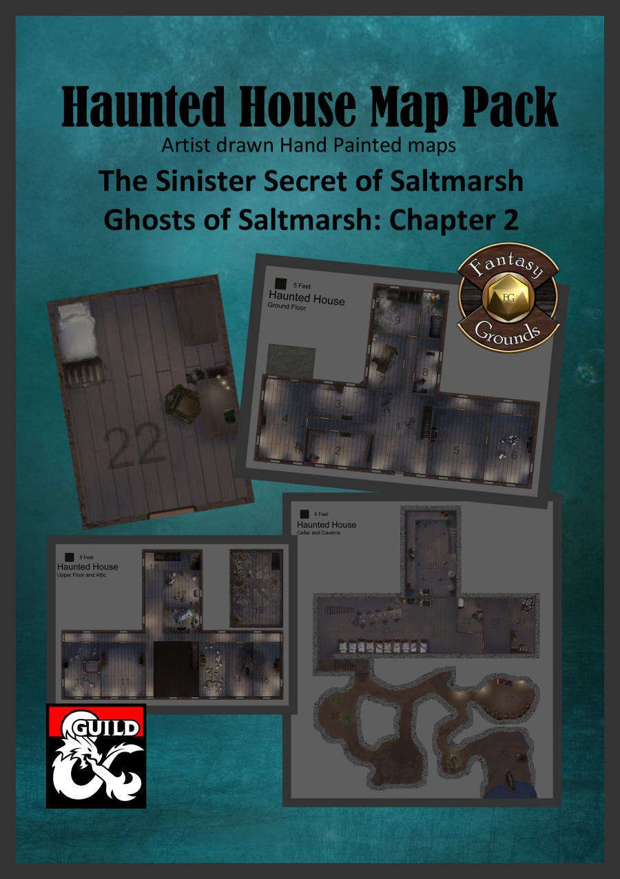Haunted House Map Pack - Dungeon Masters Guild | DriveThruRPG