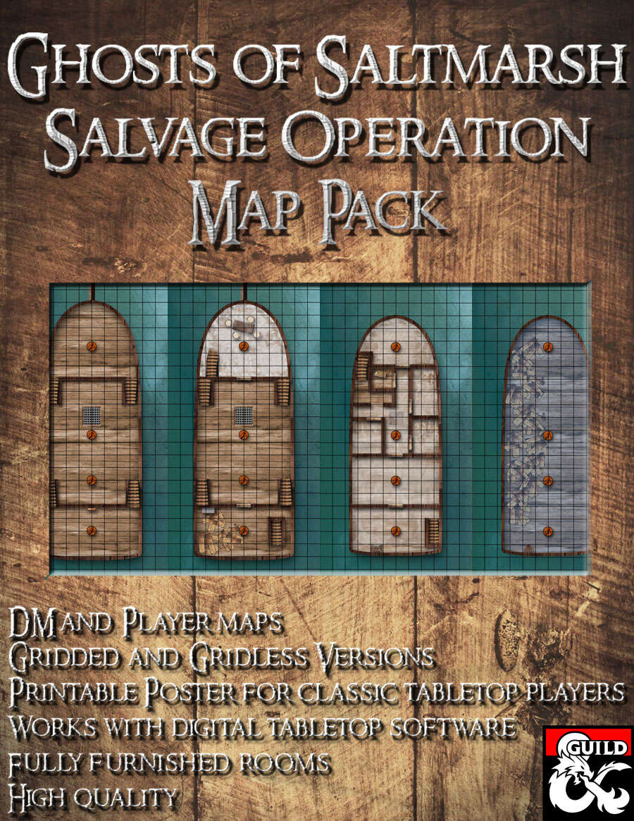 Ghosts of Saltmarsh: Salvage Operation Map Pack - Dungeon Masters Guild | DriveThruRPG