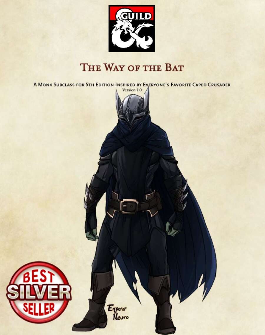 The Way of the Bat: Superhero Monk Subclass - Dungeon Masters Guild ...