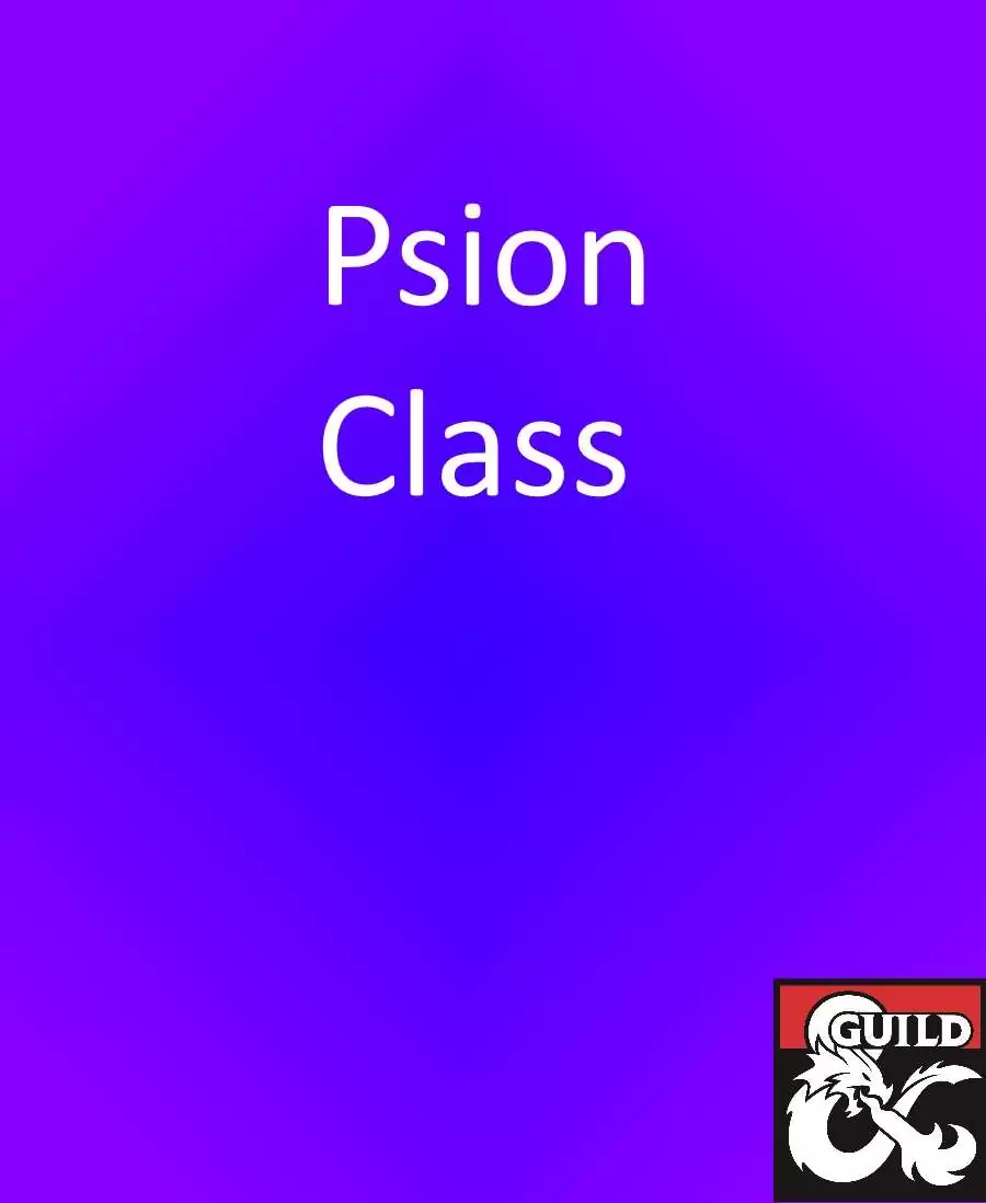 Psion Class - Dungeon Masters Guild | DriveThruRPG