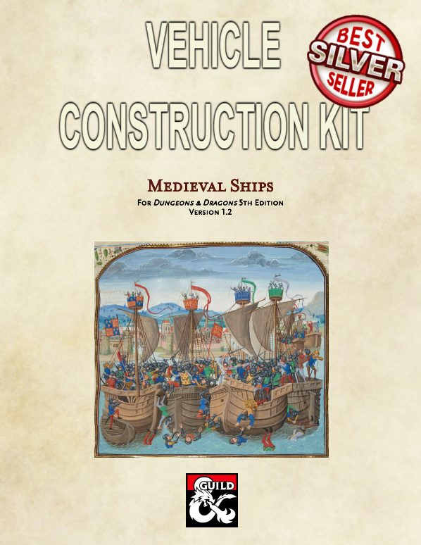 Vehicle Construction Kit: Medieval Ships - Dungeon Masters Guild ...