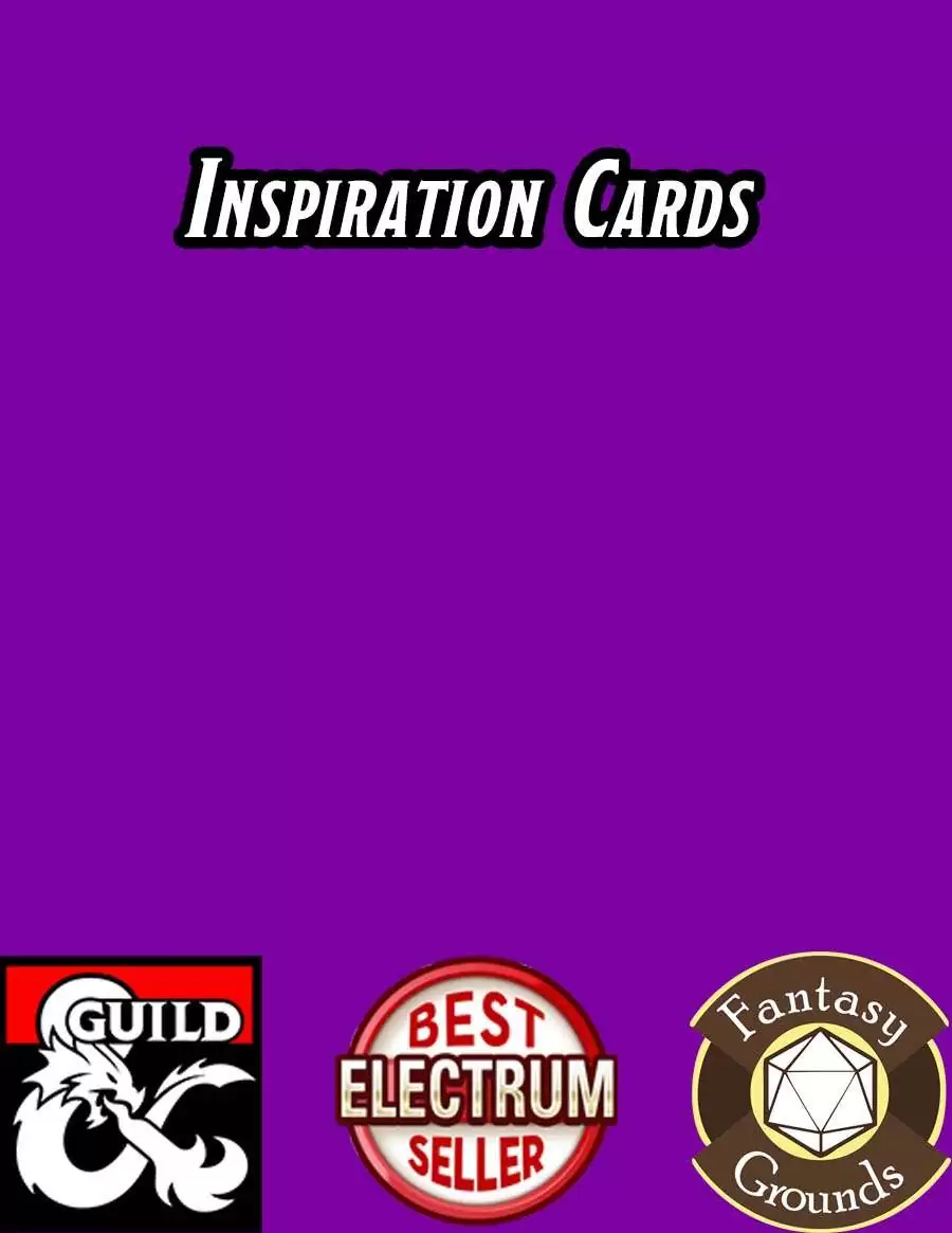 Inspiration Cards (Fantasy Grounds) - Dungeon Masters Guild | DriveThruRPG