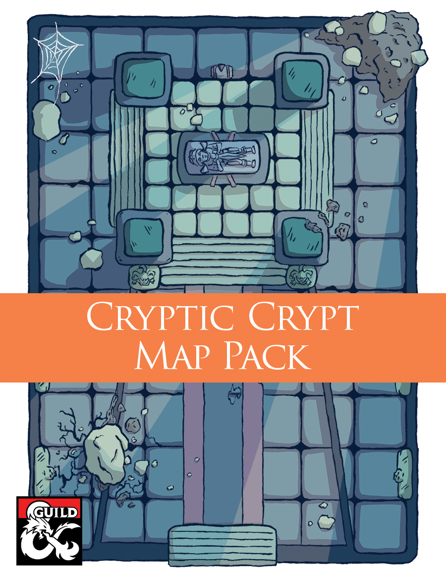Cryptic Crypt Map Pack (Set of 5 Maps) Dungeon Squares - Dungeon ...