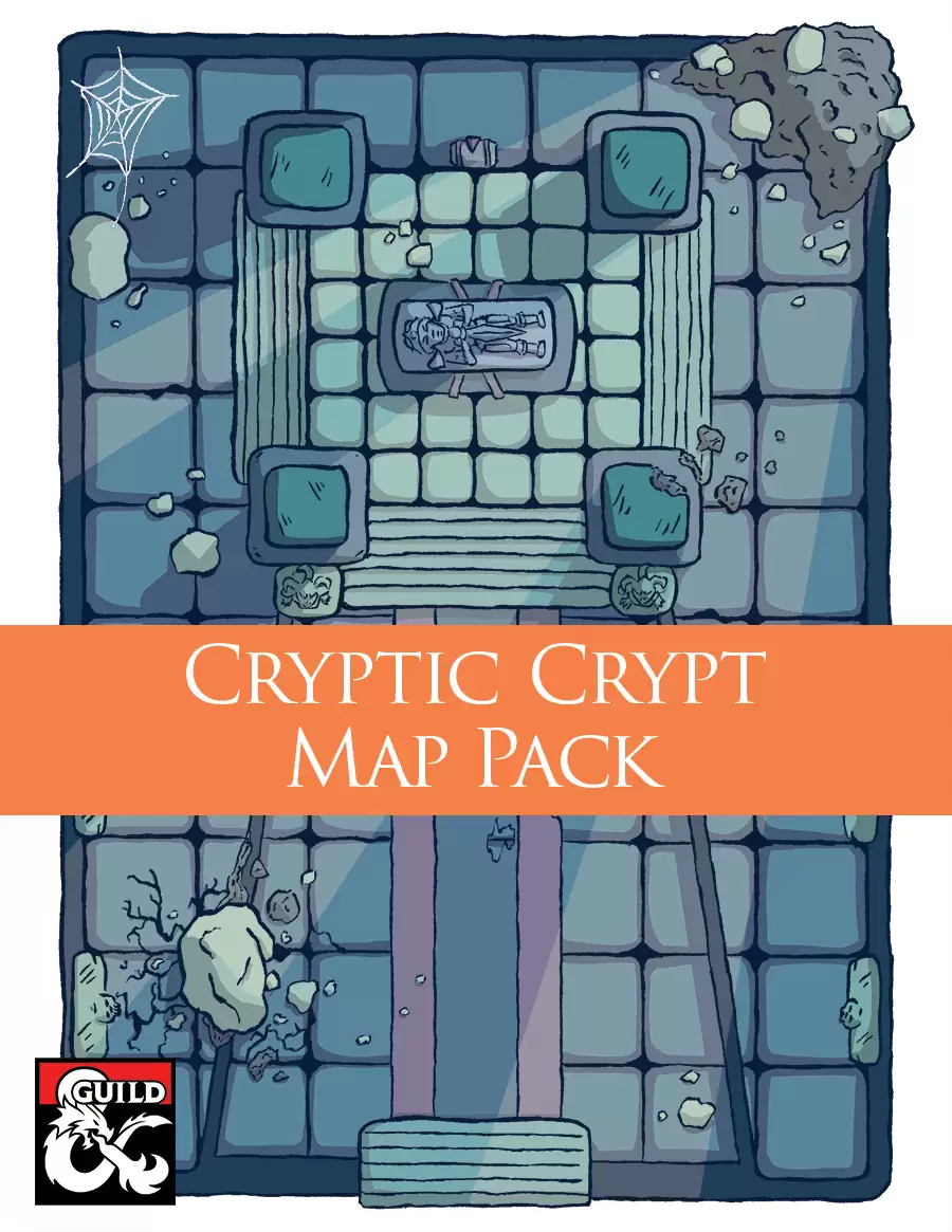 Cryptic Crypt Map Pack (Set of 5 Maps) Dungeon Squares - Dungeon ...