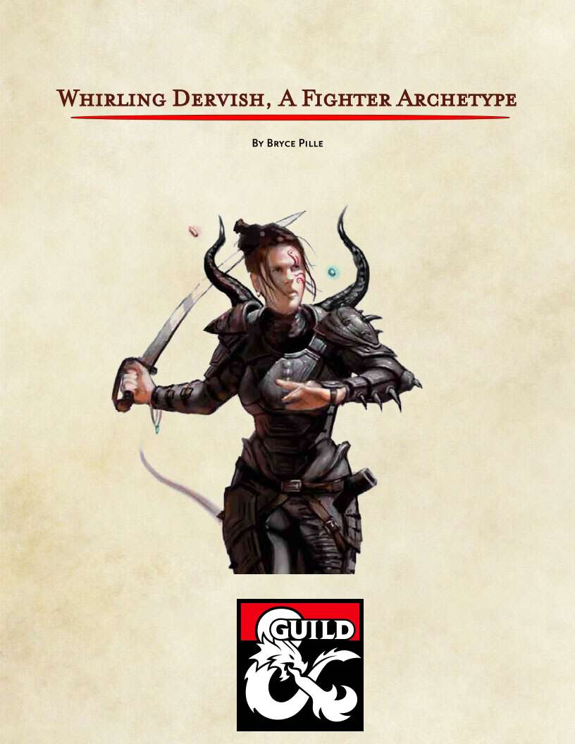 Whirling Dervish, a Fighter Archetype. - Dungeon Masters Guild ...