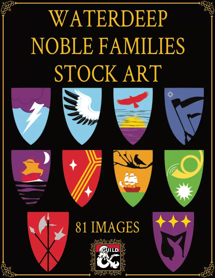Waterdeep Nobles Heraldry Stock Art - Dungeon Masters Guild | DriveThruRPG