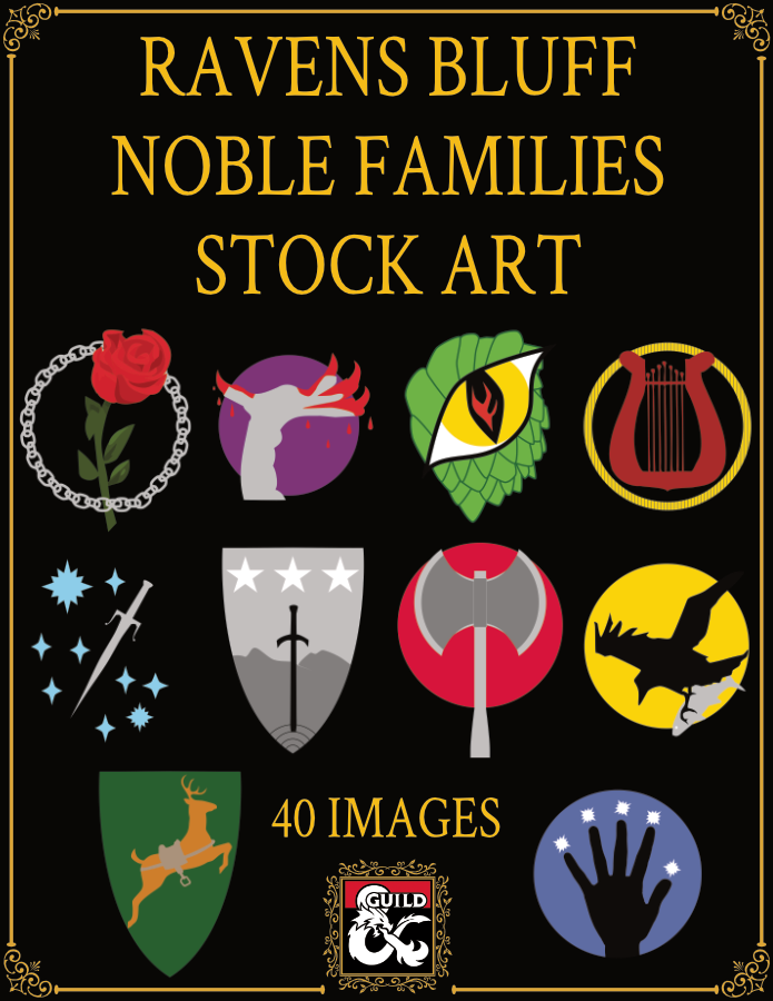 Ravens Bluff Nobles Heraldry Stock Art - Dungeon Masters Guild ...