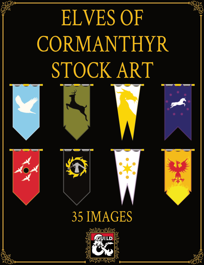 Elves of Cormanthyr Heraldry Stock Art - Dungeon Masters Guild ...