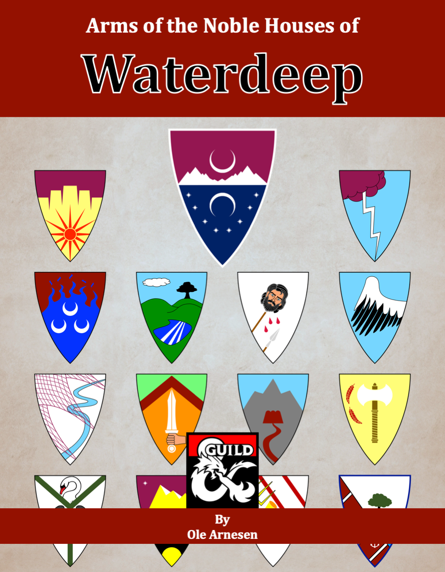Arms of the Noble Houses of Waterdeep [BUNDLE] - Dungeon Masters Guild ...