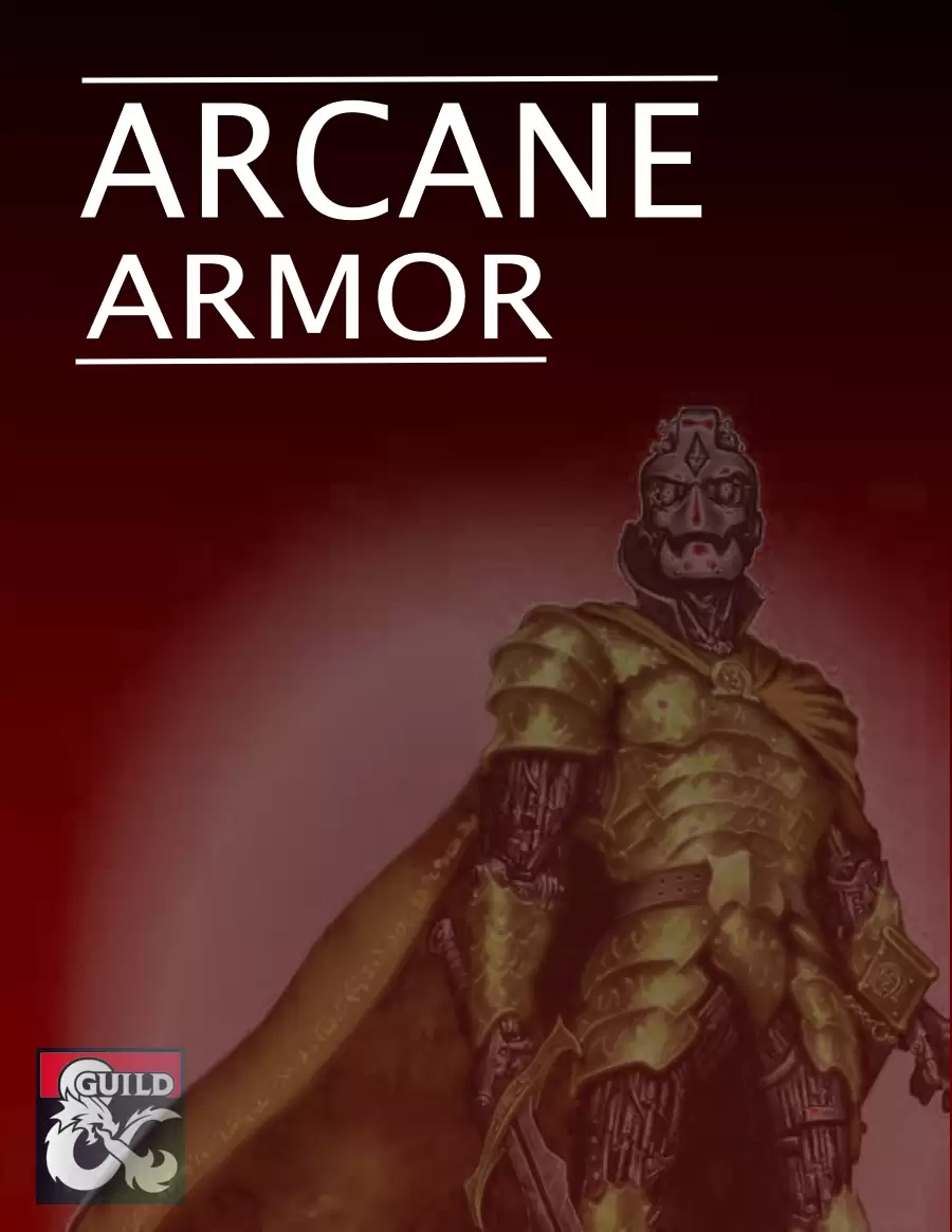 Arcane Armor (5e) - Dungeon Masters Guild | DriveThruRPG