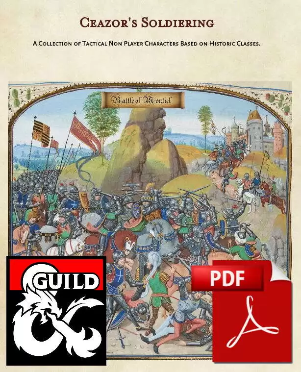 Ceazor's Soldiering -NPCs for 5e (PDF ONLY) - Dungeon Masters Guild ...