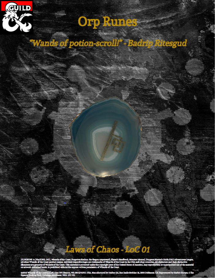 Orp Runes 2020 - Dungeon Masters Guild | DriveThruRPG