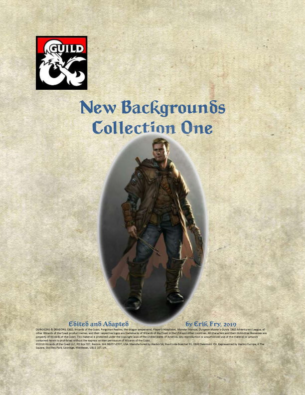 New Backgrounds Collection One - Dungeon Masters Guild | DriveThruRPG