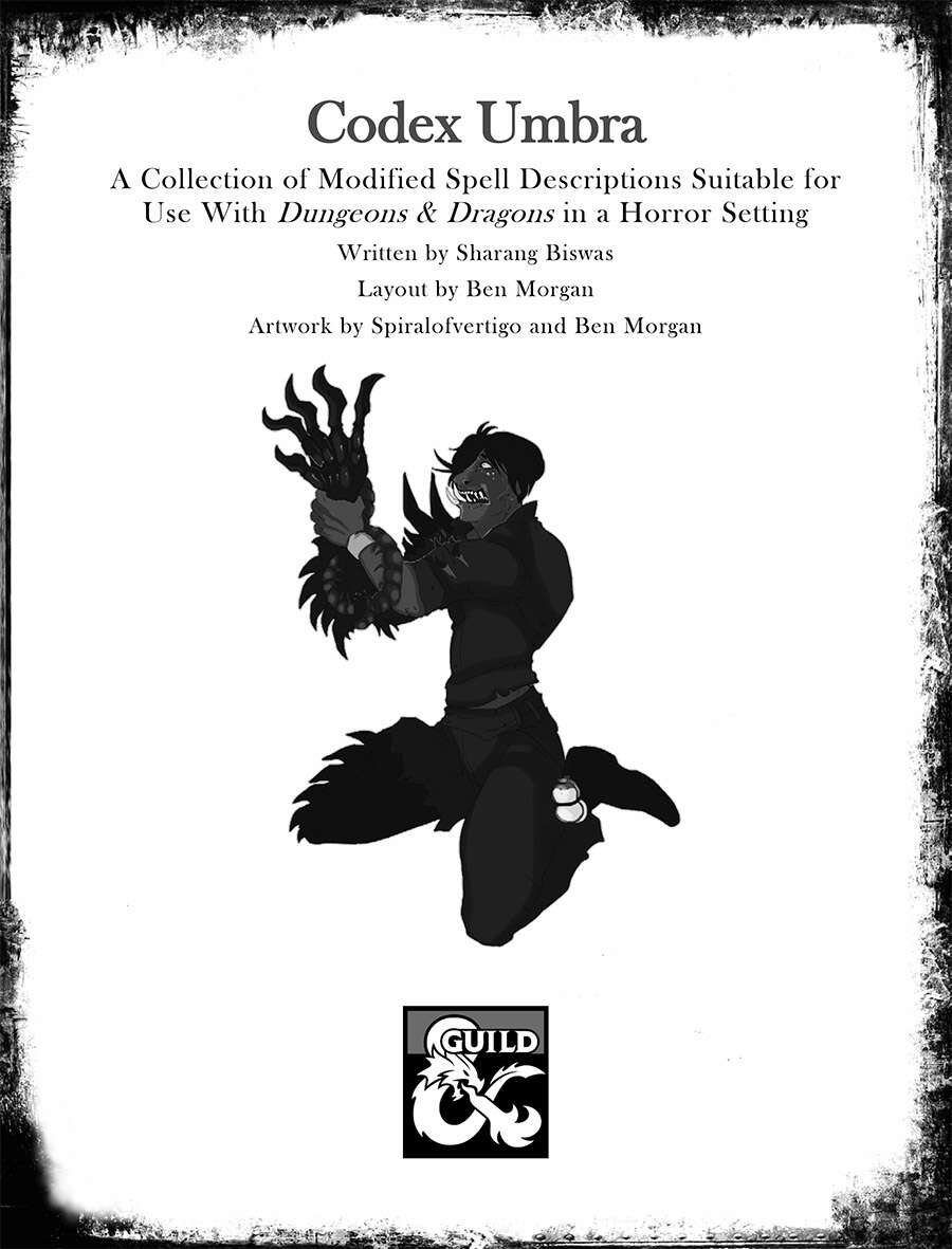 Codex Umbra: Spell Descriptions for a Horror Setting - Dungeon Masters ...