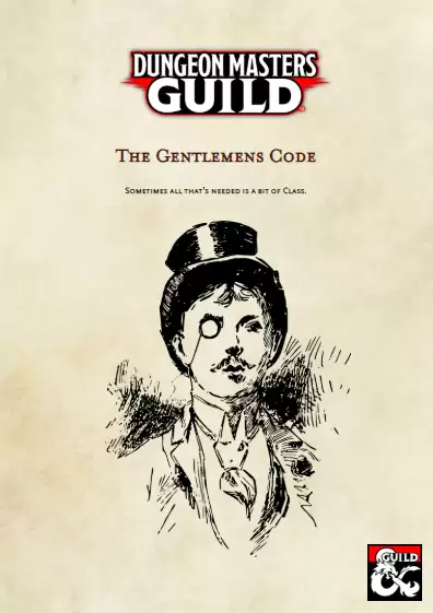 The Gentlemens Code - A Whole New Class - Dungeon Masters Guild ...