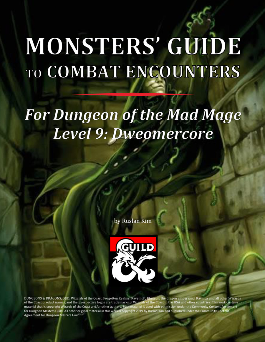 Monsters' Guide to Combat Encounters for Waterdeep: Dungeon of the Mad ...