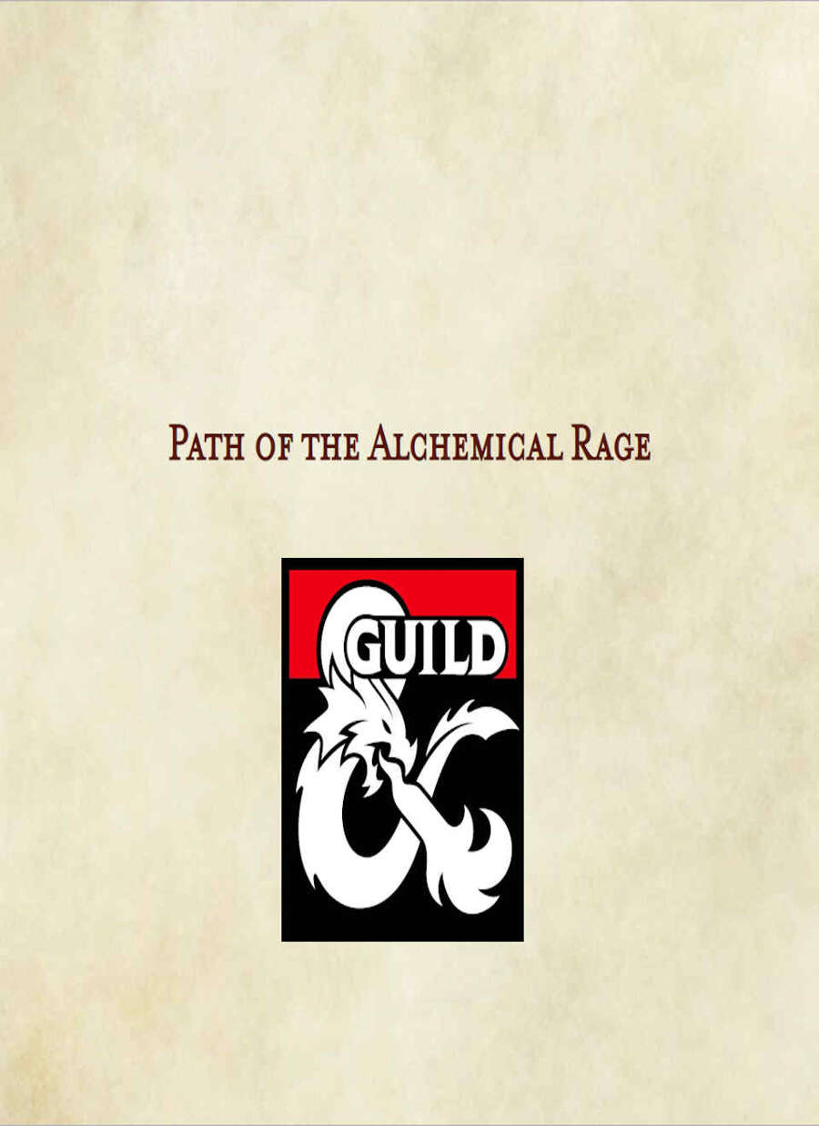 Path of the Alchemical Rage - Dungeon Masters Guild | DriveThruRPG