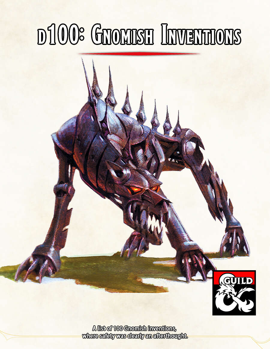 100 Gnomish Inventions (Where Safety Was Clearly An Afterthought ...