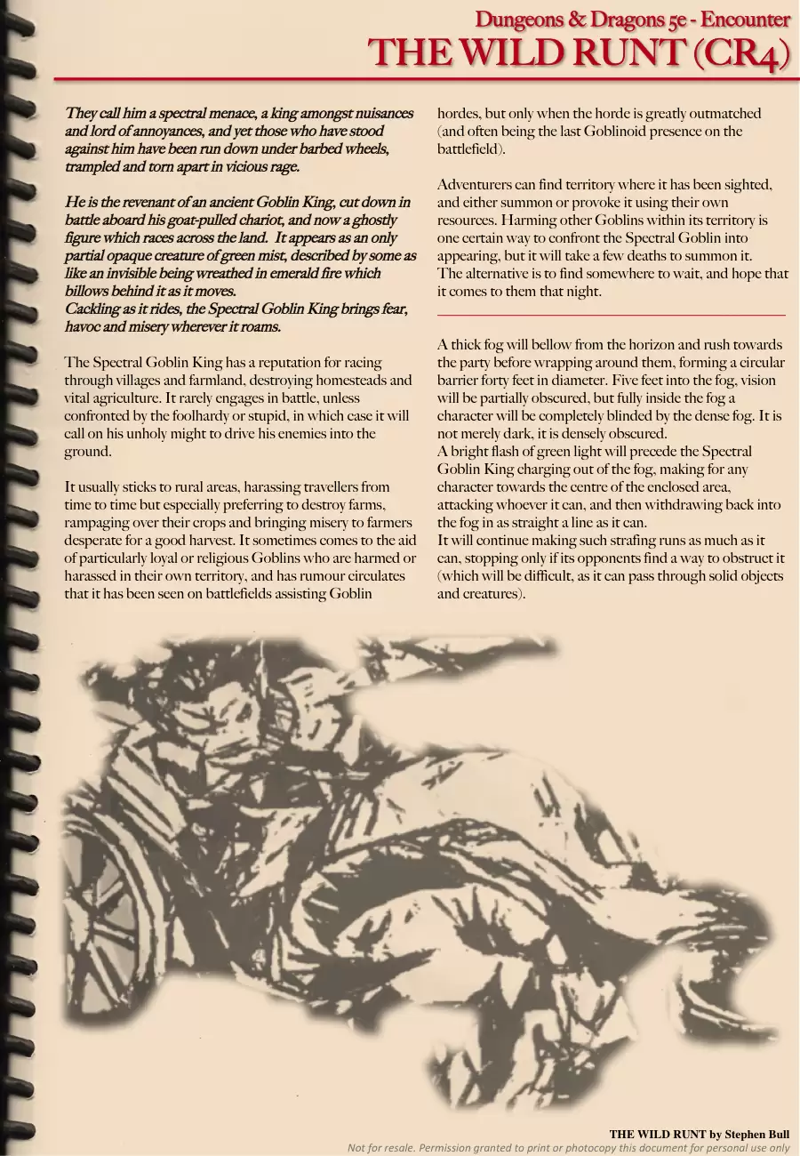 5e Encounter - The Wild Runt - Dungeon Masters Guild | DriveThruRPG