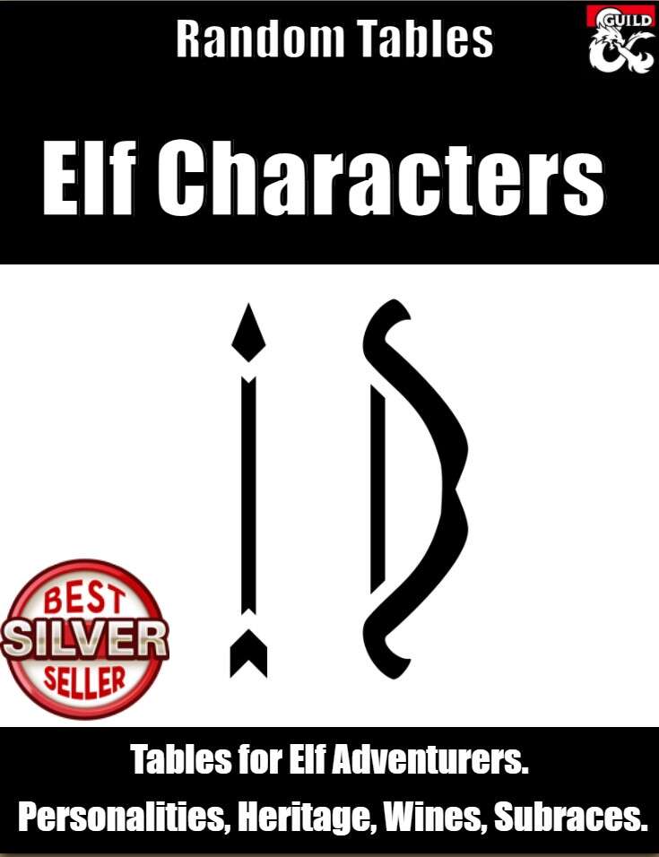 Elf Characters - Random Tables - Dungeon Masters Guild | DriveThruRPG