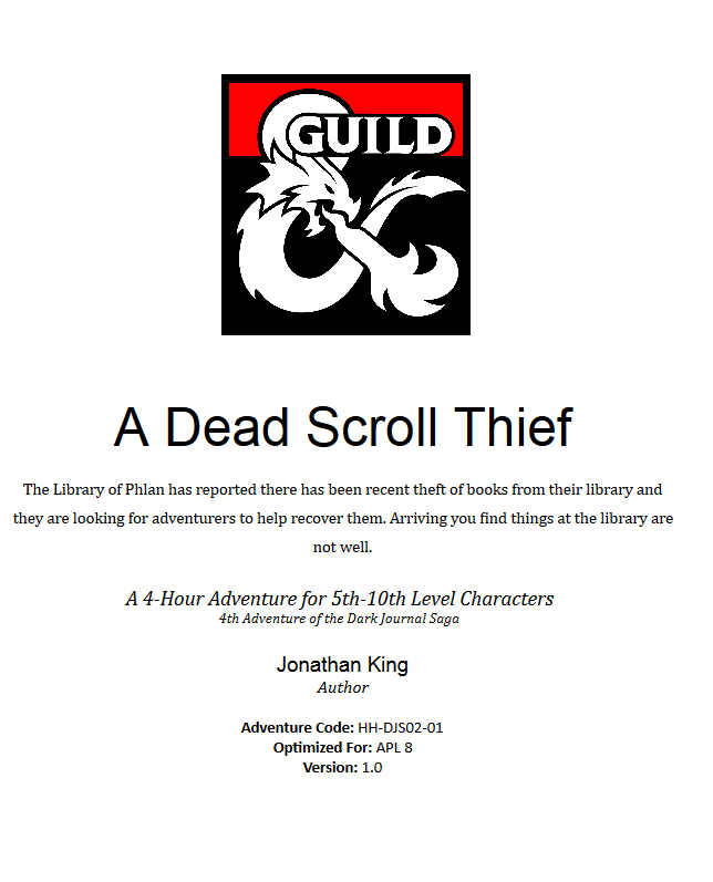 HH-DJS02-01 A Dead Scroll Thief - Dungeon Masters Guild | DriveThruRPG
