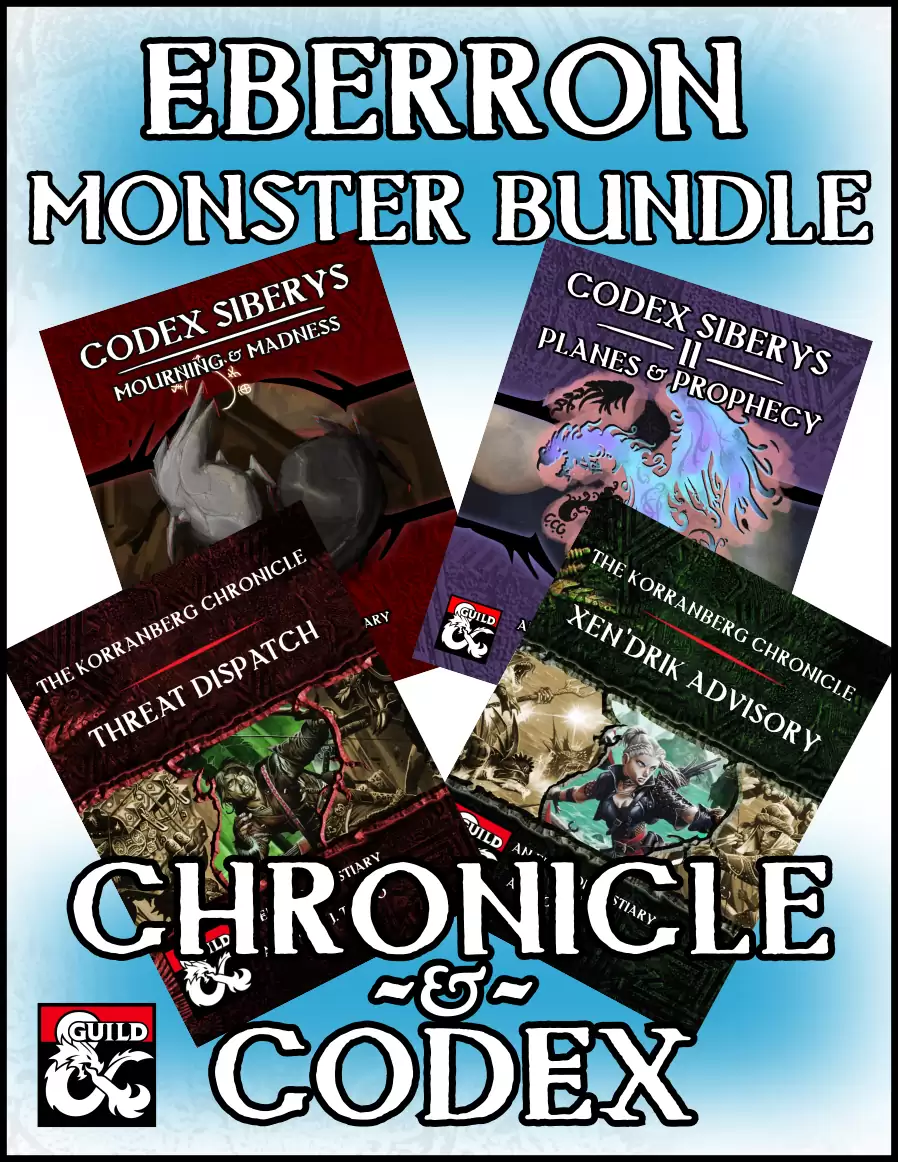 Eberron Monster Bundle: Chronicle & Codex [BUNDLE] - Dungeon Masters Guild | DriveThruRPG