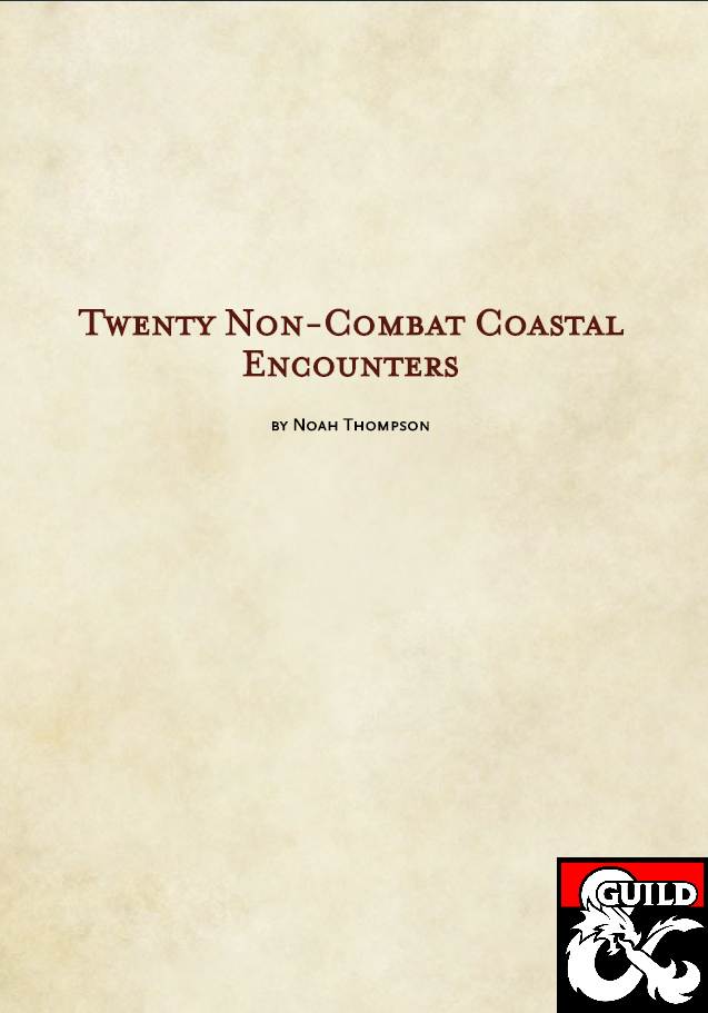 20 Non-Combat Coastal Encounters - Dungeon Masters Guild | DriveThruRPG