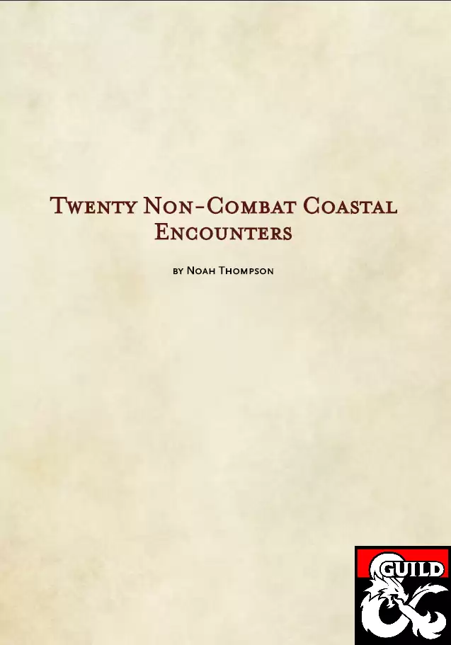 20 Non-Combat Coastal Encounters - Dungeon Masters Guild | DriveThruRPG