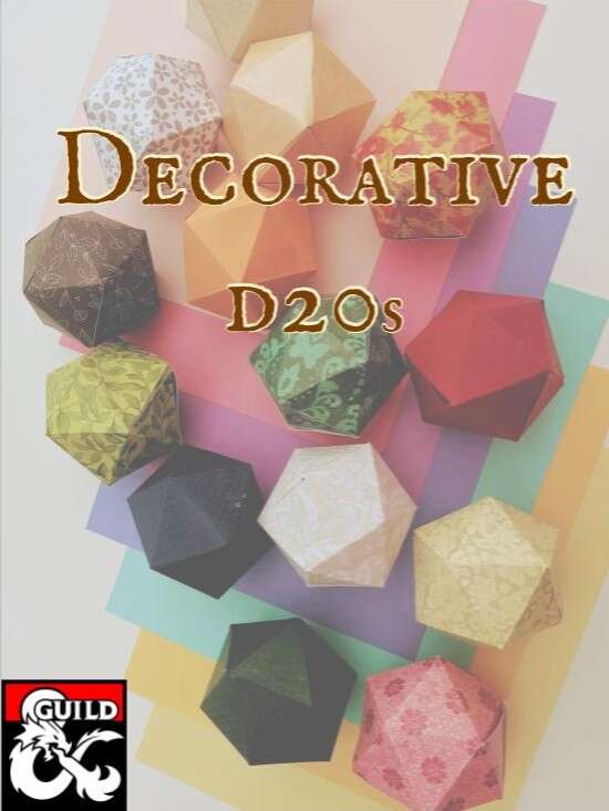 Decorative d20s - Dungeon Masters Guild | DriveThruRPG