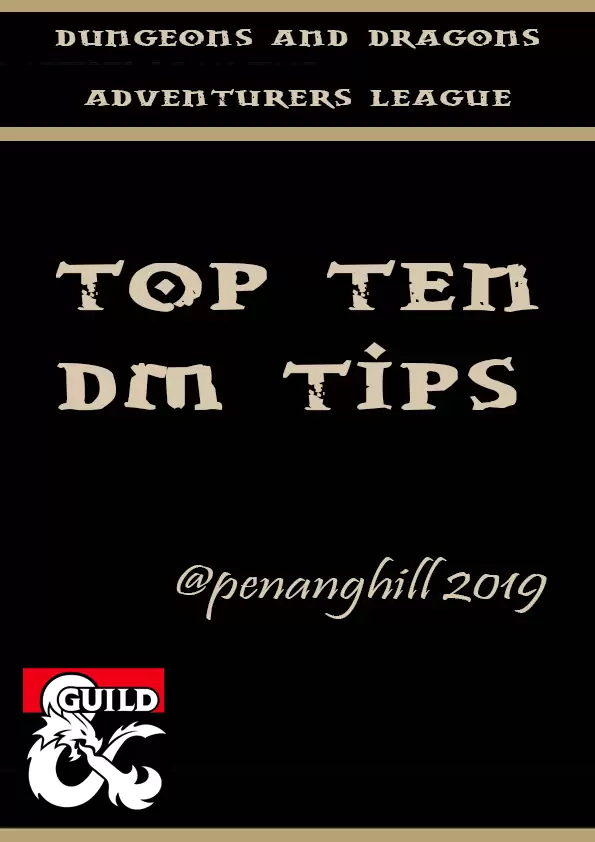 Top 10 DM Tips for Adventurers League Dungeon Masters - Dungeon Masters ...