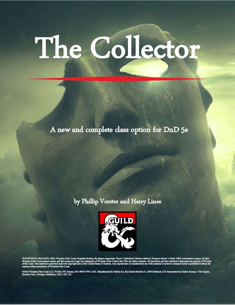 The Collector - A DnD 5e Class - Dungeon Masters Guild | DriveThruRPG