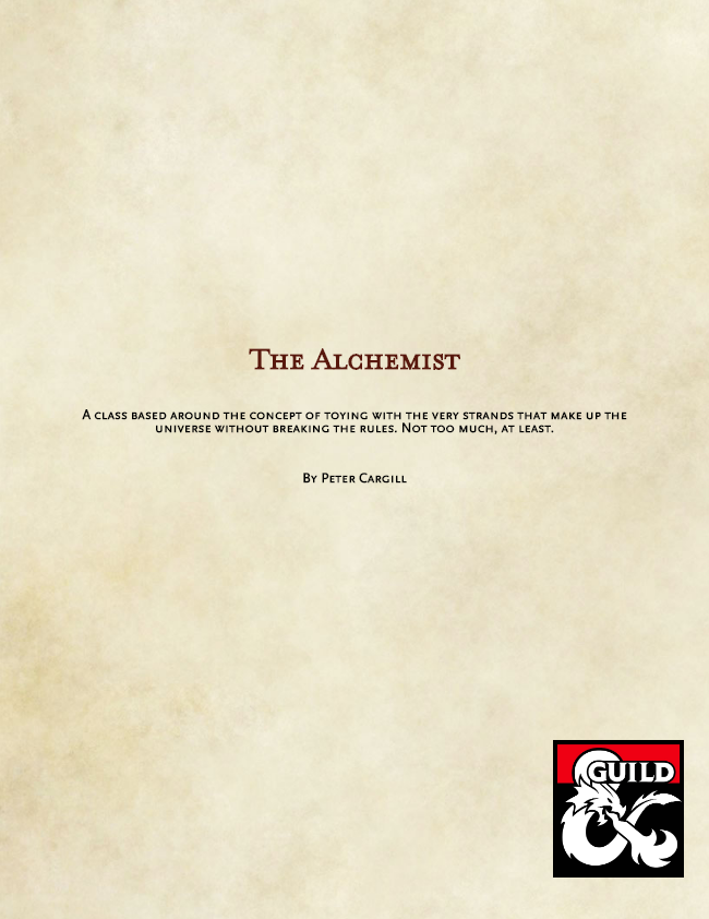 The Alchemist - Dungeon Masters Guild | DriveThruRPG