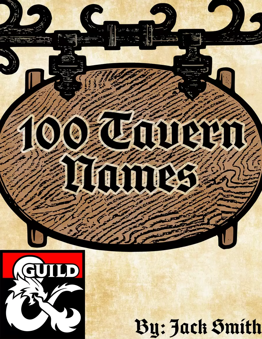 100 Tavern Names - Dungeon Masters Guild | DriveThruRPG
