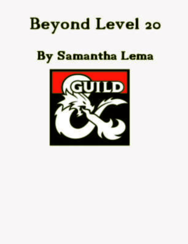 Beyond Level 20 - Dungeon Masters Guild | DriveThruRPG