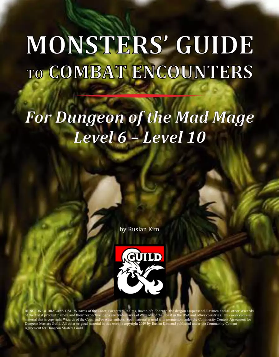 Monsters' Guide to Combat Encounters for DotMM L6-L10 [BUNDLE] - Dungeon Masters Guild ...