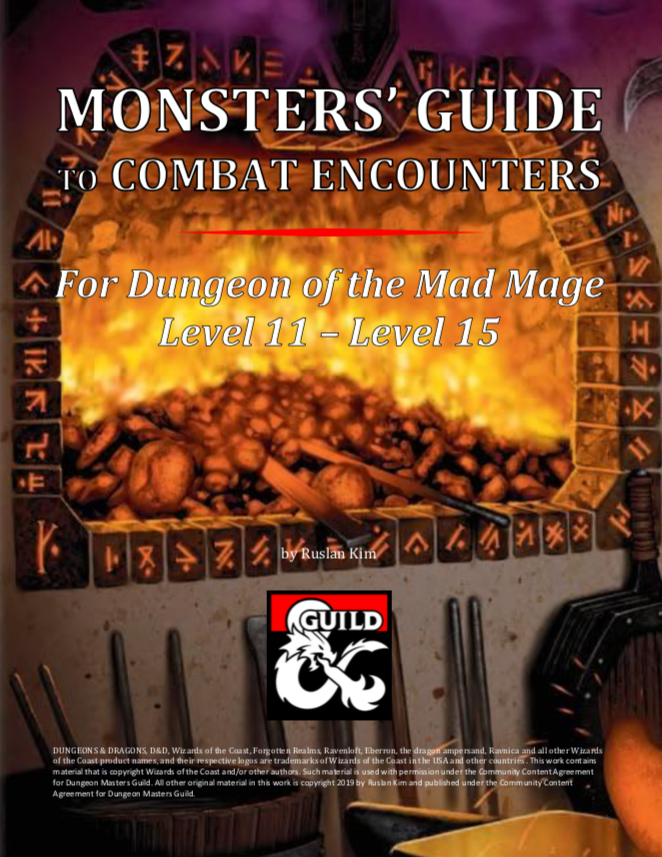 Monsters' Guide to Combat Encounters for DotMM L11-L15 [BUNDLE] - Dungeon Masters Guild ...