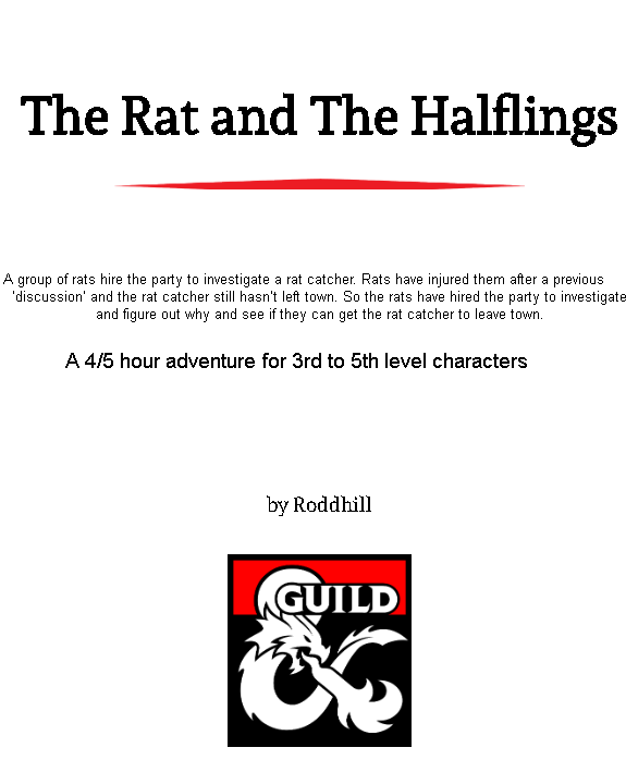 The Rat and The Halflings - Dungeon Masters Guild | DriveThruRPG