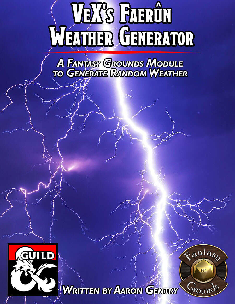 VeX's Faerûn Weather Generator (Fantasy Grounds) - Dungeon Masters ...