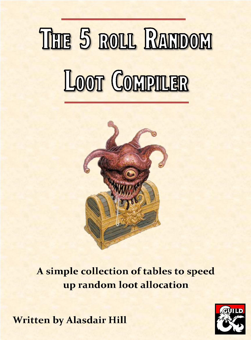 The 5 Roll Random Loot Compiler - Dungeon Masters Guild | DriveThruRPG