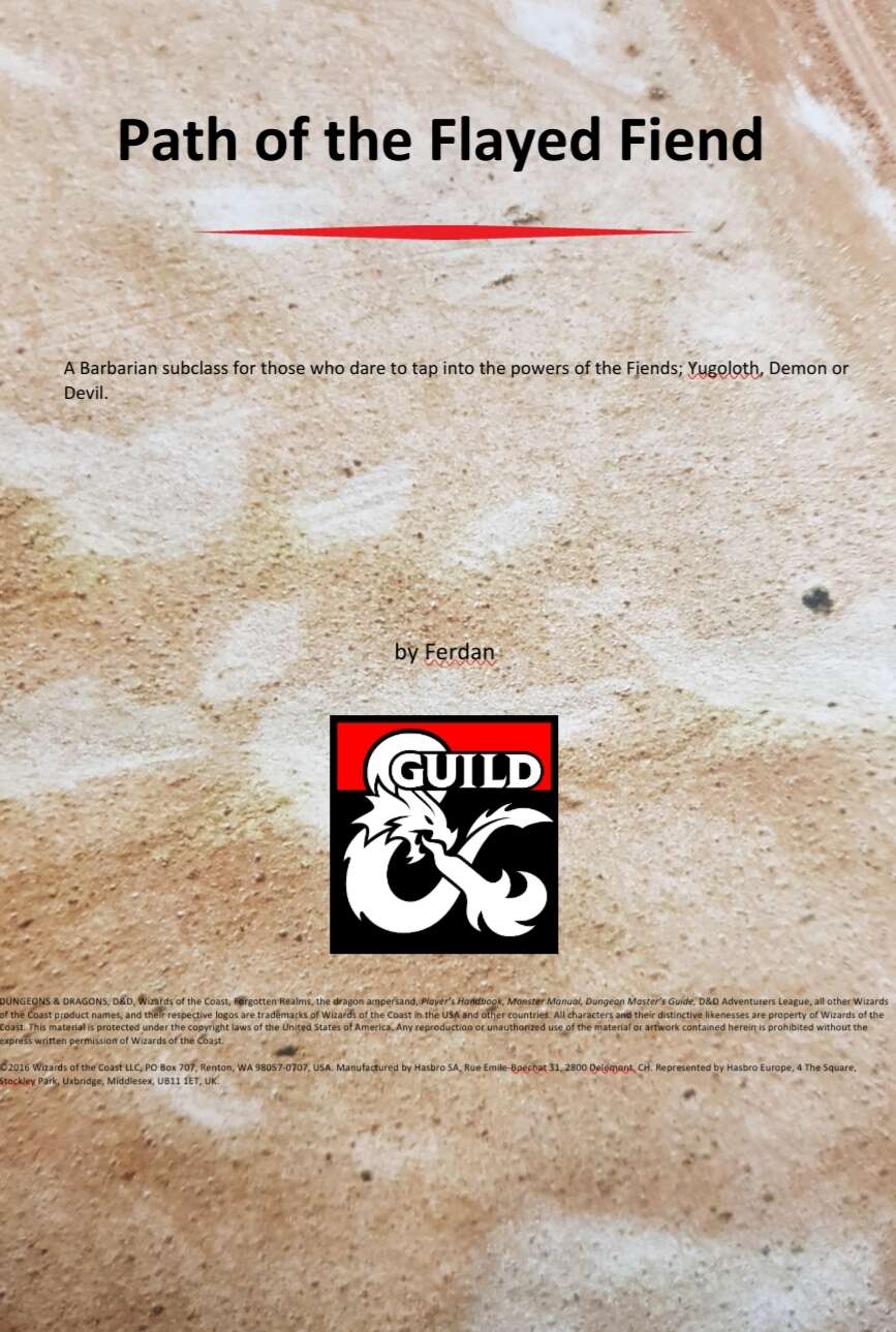 Path of The Flayed-Fiend - Dungeon Masters Guild | DriveThruRPG