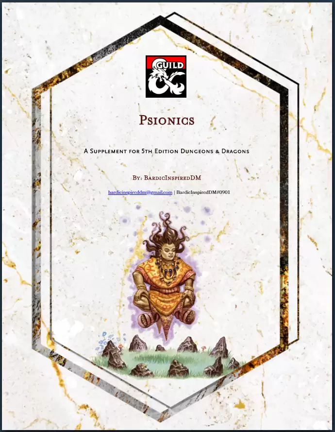 Psionics: A Supplement for 5E - Dungeon Masters Guild | DriveThruRPG
